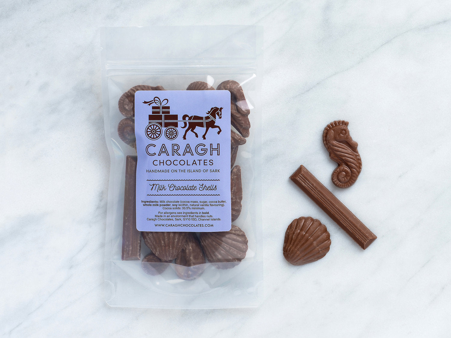 Milk Chocolate Shells – Caragh Chocolates